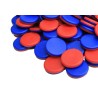 50 Jetons bicolores en plastique recyclé,diamètre de 2,5 cm Couleur ...